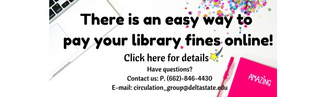 There is an easy way to pay your library fines! - Library