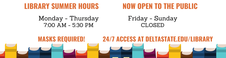 LIBRARY SUMMER HOURS banner - Library