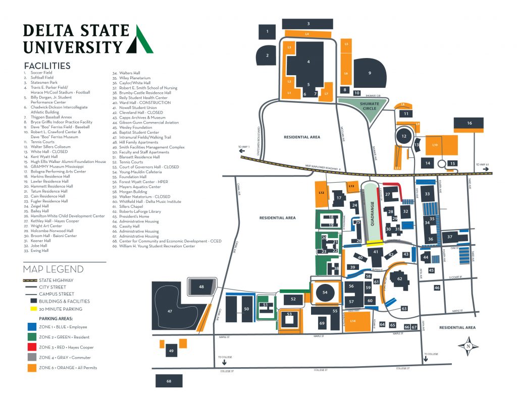 Campus Map - Delta State University